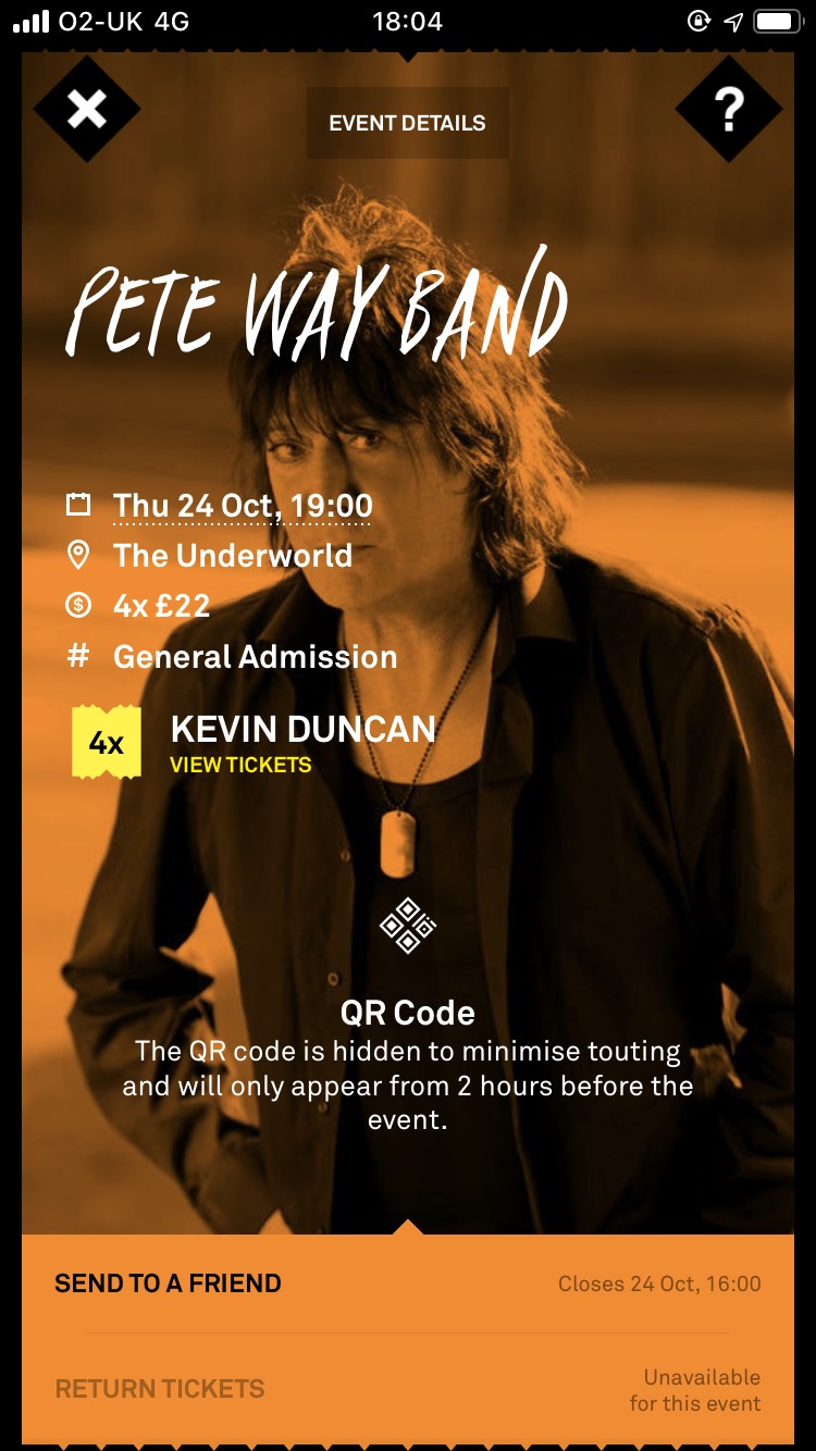 PETE WAY BAND – Flying Vs Blog